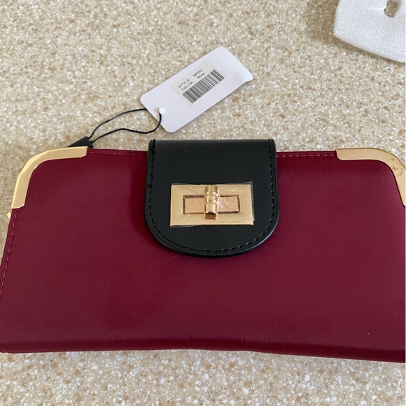 Bags | Burgundy Wallet On A Chain | Poshmark